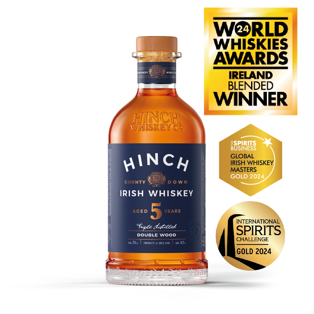Hinch Irish Whiskey - 5 Year Old - Double Wood - 43% VOL – Hinch Distillery